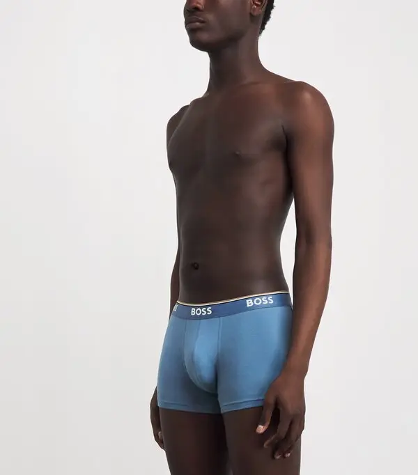 BOSS Stretch-cotton Power Trunks - Blue