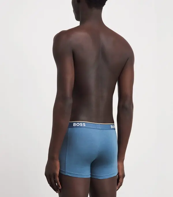 BOSS Stretch-cotton Power Trunks - Blue