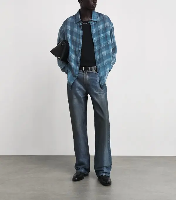424 Silk Check Shirt