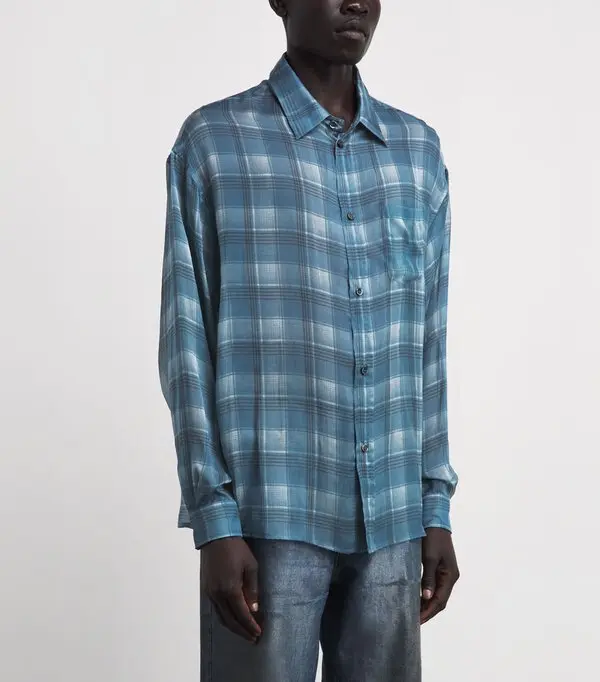 424 Silk Check Shirt