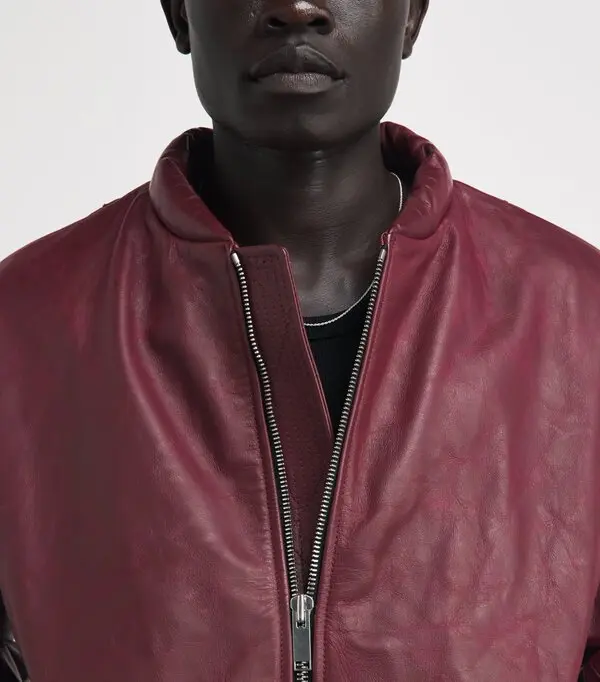 424 Leather Bomber Jacket