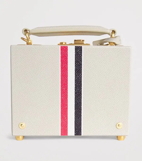 Thom Browne Grained Leather Attaché Top-handle Bag
