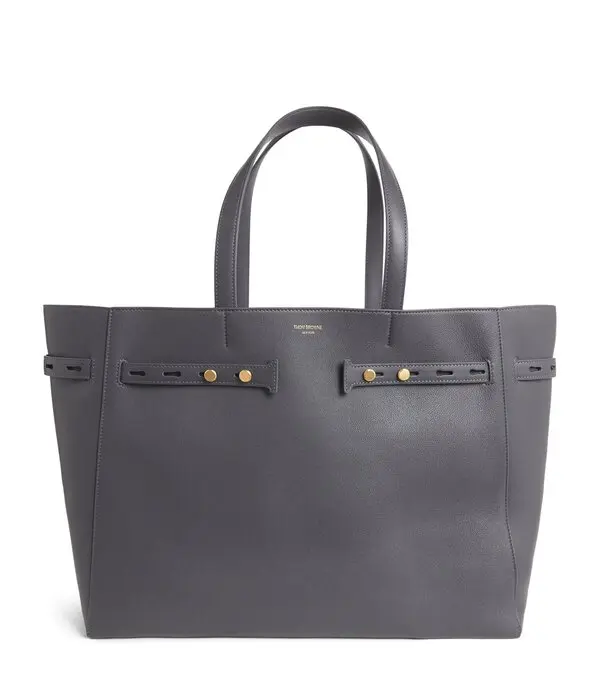 Thom Browne Leather Cabas Tote Bag