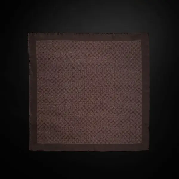 Gucci Gg Silk Twill Jacquard Carr