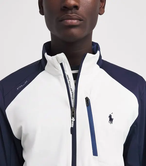 Rlx Ralph Lauren Color-blocked Packable Windbreaker Jacket