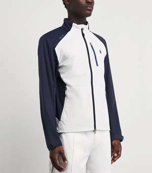 Rlx Ralph Lauren Color-blocked Packable Windbreaker Jacket