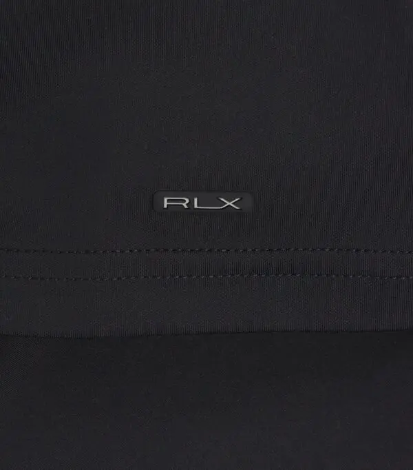 Rlx Ralph Lauren Quarter-zip Polo Shirt - Black