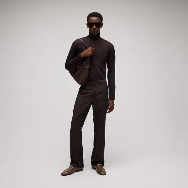 Gucci Leather Horsebit Loafers - Brown