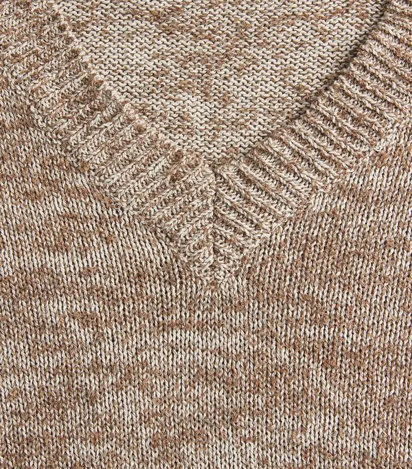 MAISON MARGIELA Wool V-neck Sweater - Brown