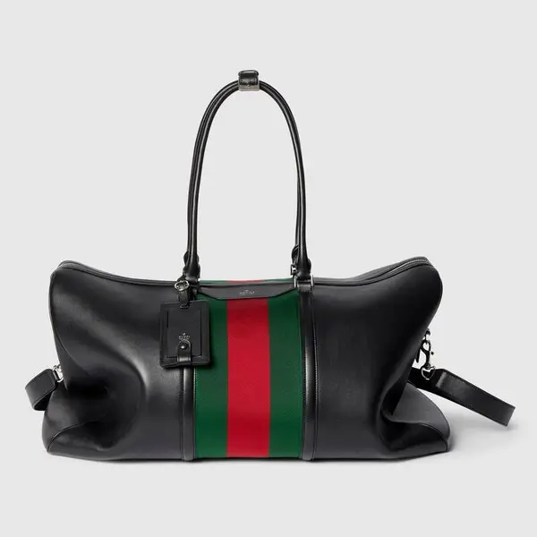 Gucci Mega Web Trademark Large Duffle Bag - Black