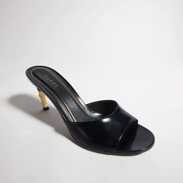 Gucci Castello Bamboo Heel Slides