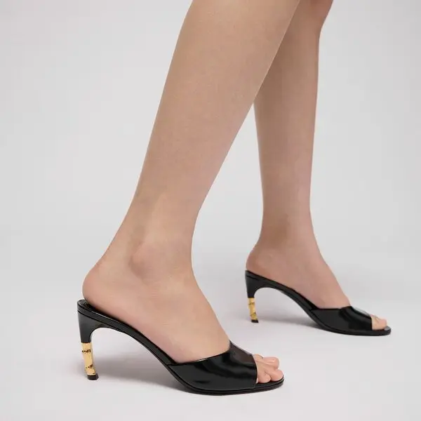 Gucci Castello Bamboo Heel Slides