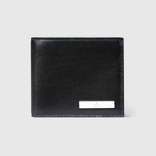 Gucci Bi-fold Wallet With Metal Tag