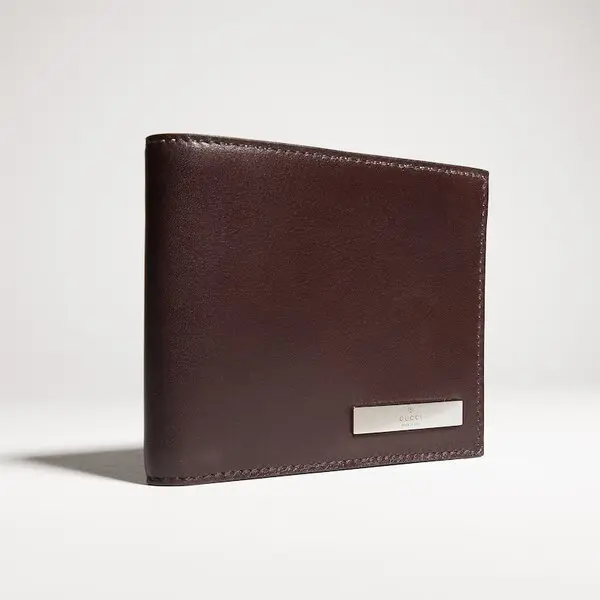 Gucci Bi-fold Wallet With Metal Tag
