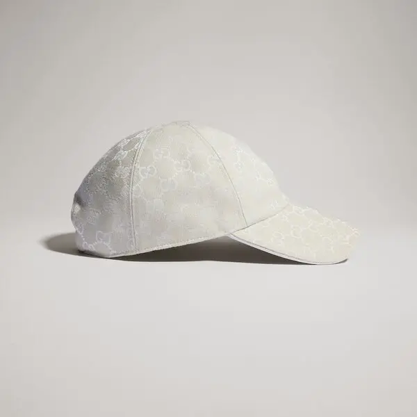 Gucci Gg Cotton Canvas Baseball Hat - White