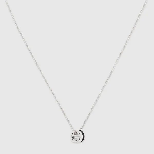 Gucci Interlocking Crystal Pendant Necklace - One-color