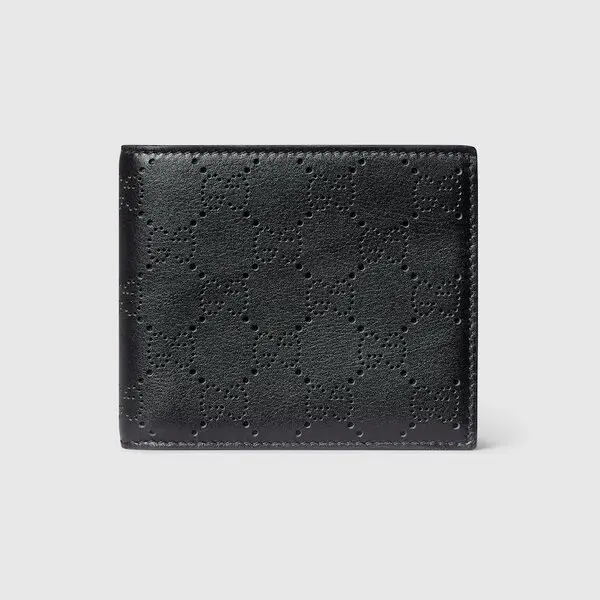 Gucci Aria Bi-fold Wallet Leather - Black