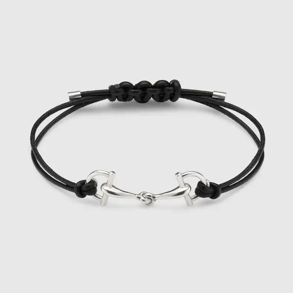 Gucci Staffa Leather Bracelet - One-color