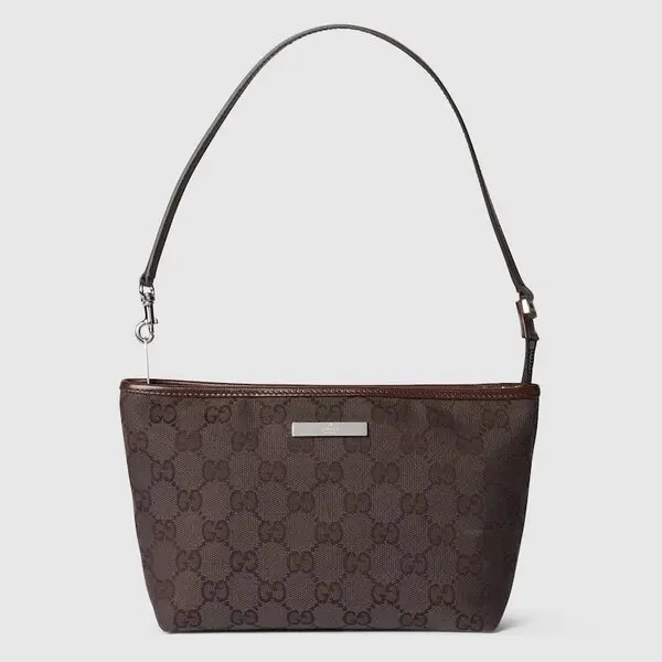 Gucci Gg Canvas Small Pouch With Strap