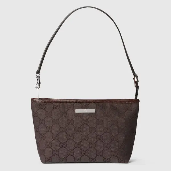 Gucci Gg Canvas Small Pouch With Strap