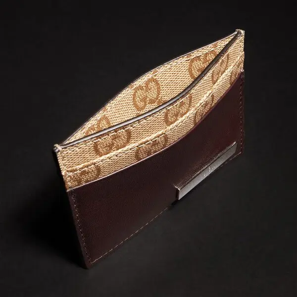 Gucci Card Case With Metal Tag
