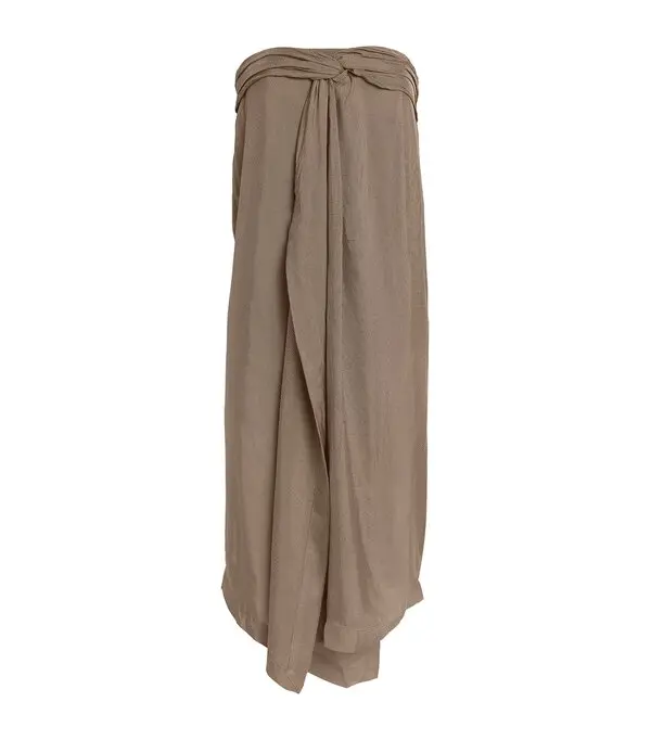 RÓHE Sleeveless Sarong Top - Brown