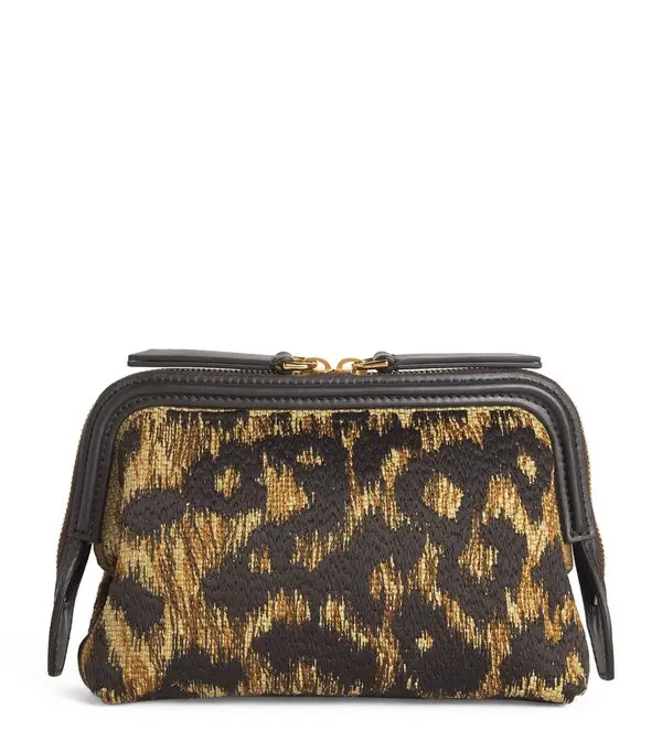 Etro Raffia Embroidered Doc Cross-body Bag - Brown