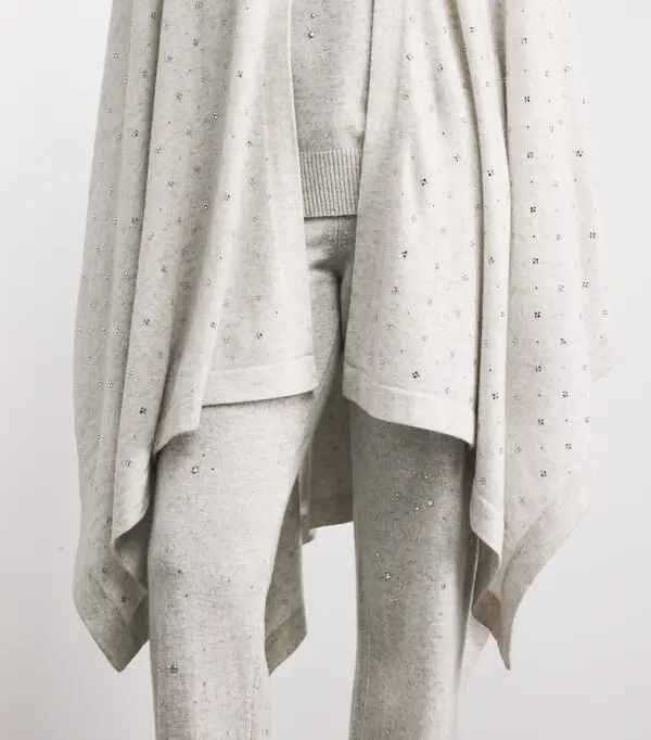 WILLIAM SHARP Cashmere Crystal-embellished Cape