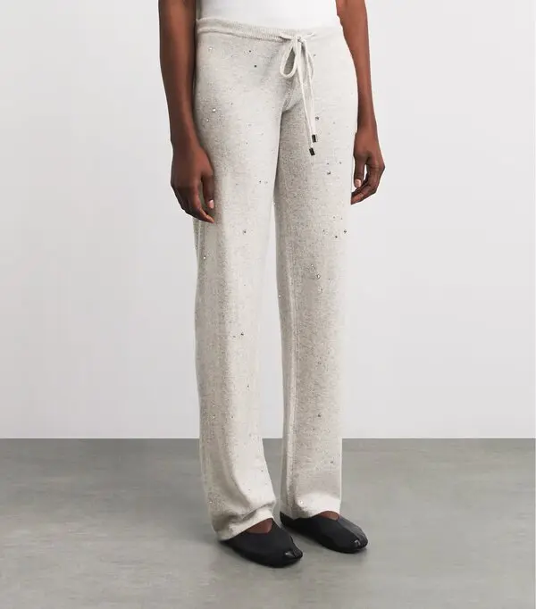 WILLIAM SHARP Cashmere Crystal-embellished Sweatpants