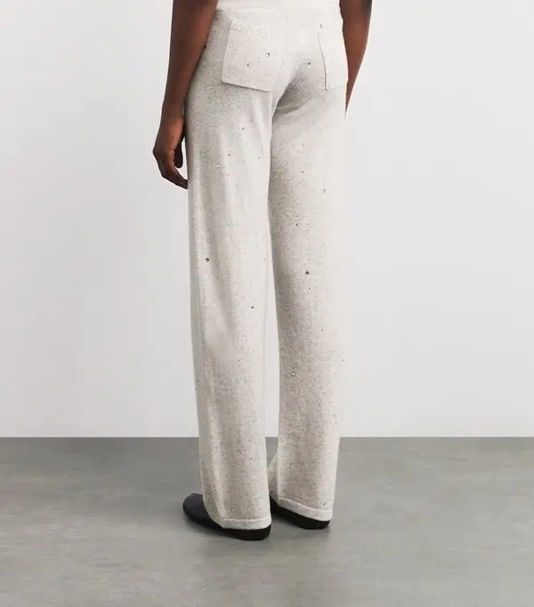 WILLIAM SHARP Cashmere Crystal-embellished Sweatpants