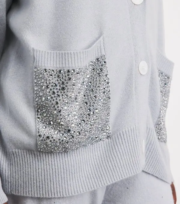 WILLIAM SHARP Embellished Cashmere Cardigan