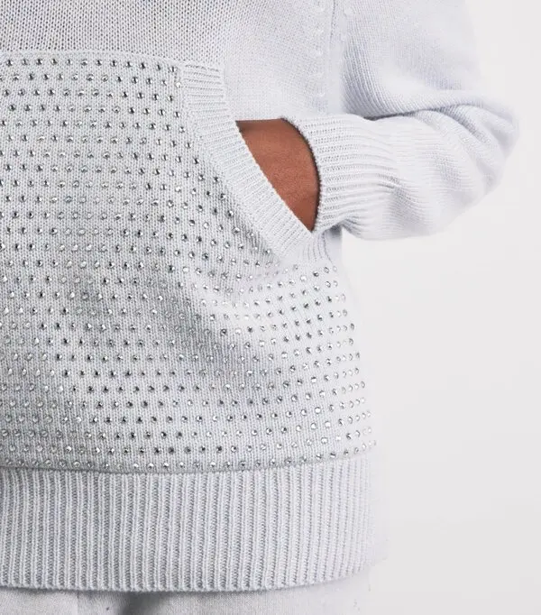 WILLIAM SHARP Cashmere Crystal-embellished V-neck Sweater