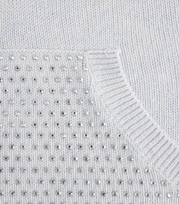 WILLIAM SHARP Cashmere Crystal-embellished V-neck Sweater