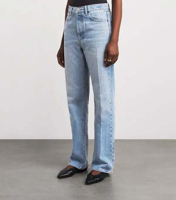 FRAME Vertical Straight Jeans - Blue