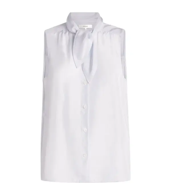 FRAME Silk Stripe The Novelist Shirt