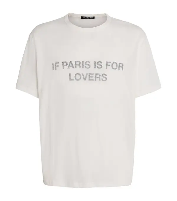COLE BUXTON Cotton Paris Texas T-shirt - White