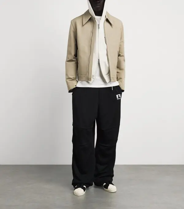 COLE BUXTON Sport Zip-up Cotton Hoodie With Printed Graphics