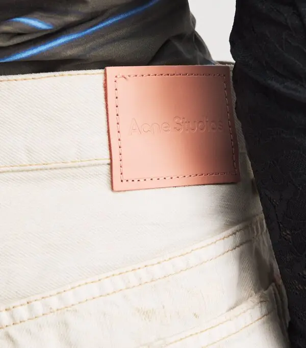 Acne Studios Paint-splattered Wide-leg Jeans