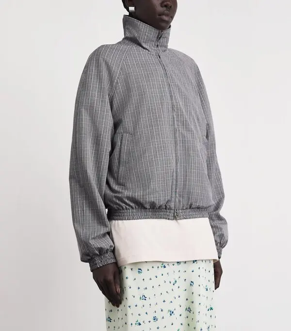 Acne Studios Check Jacquard Bomber Jacket
