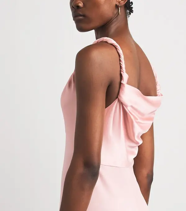 Alice + Olivia Andrina Satin Maxi Dress - Pink