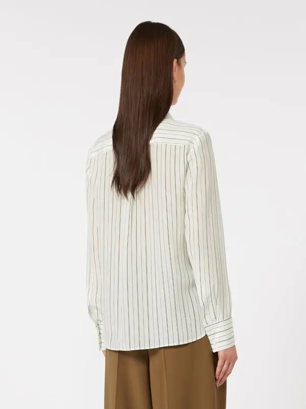 Max Mara Printed Silk Crepe De Chine Shirt