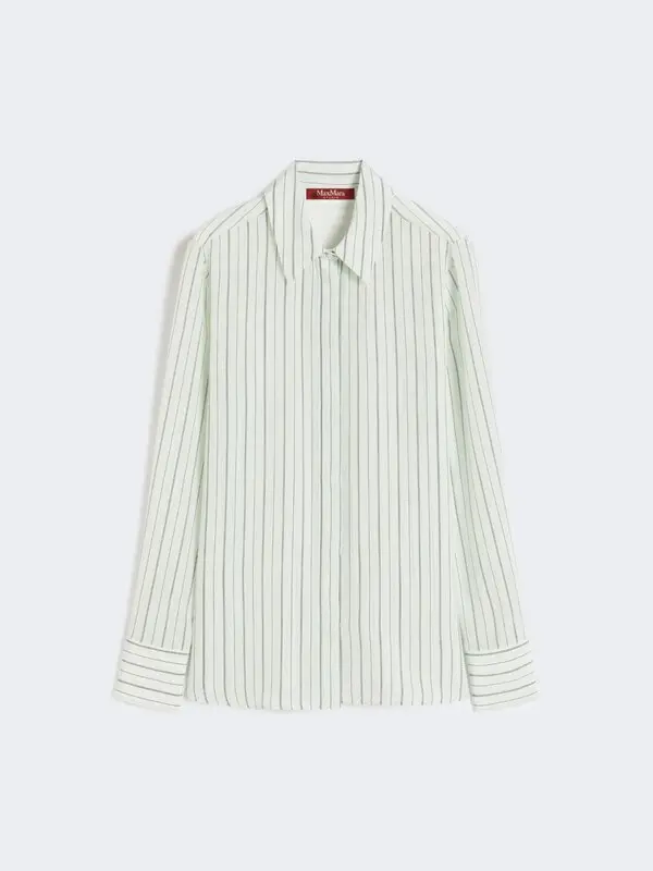 Max Mara Printed Silk Crepe De Chine Shirt