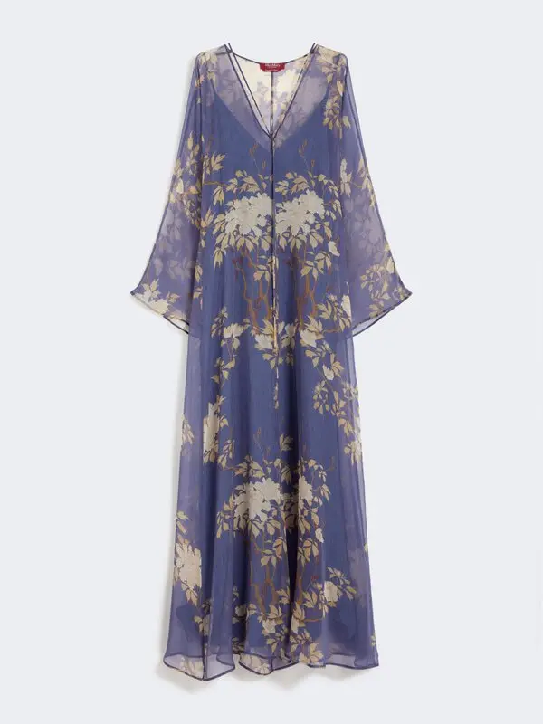 Max Mara Printed Silk Kaftan Dress