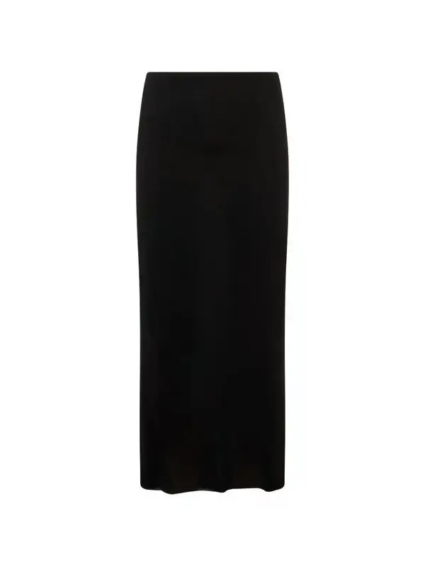JIL SANDER Fine-knit Semi-sheer Midi Skirt