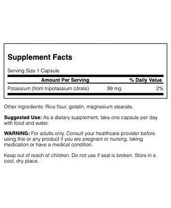 SWANSON Potassium Citrate 99 Mg