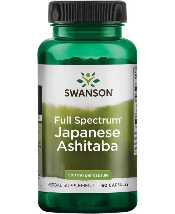 SWANSON Japanese Ashitaba Full Spectrum Natural Formula For Immune System Support 60 Capsules - No Color