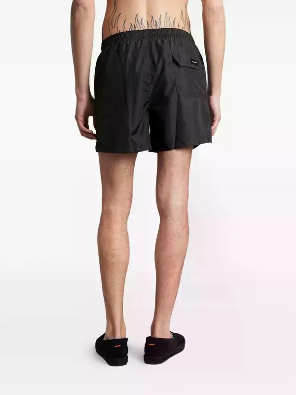 Tagliatore Swim Shorts With Logo Patch