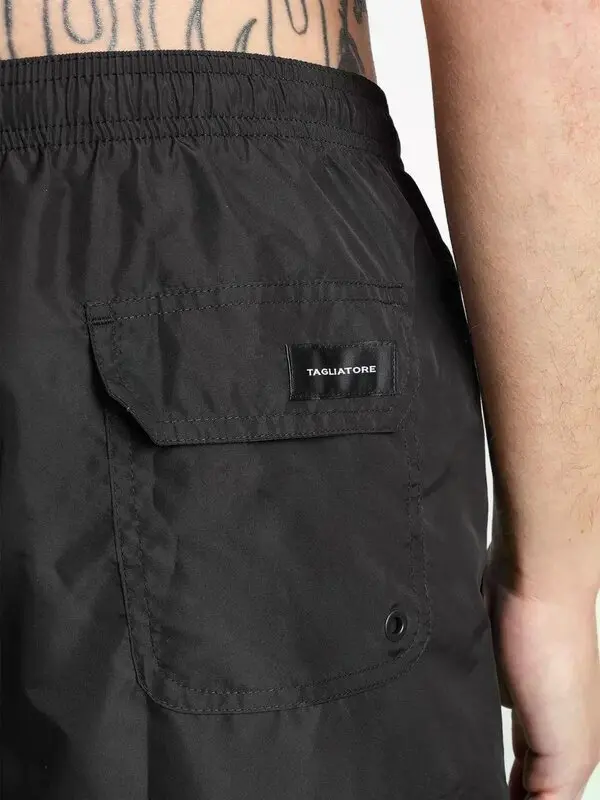 Tagliatore Swim Shorts With Logo Patch