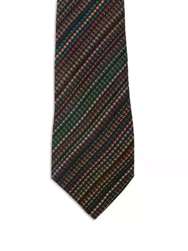 Paul Smith Houndstooth Stripe Neck Tie