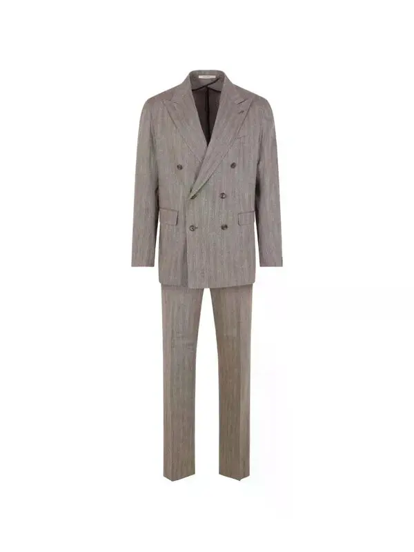 Tagliatore Herringbone Double-breasted Suit